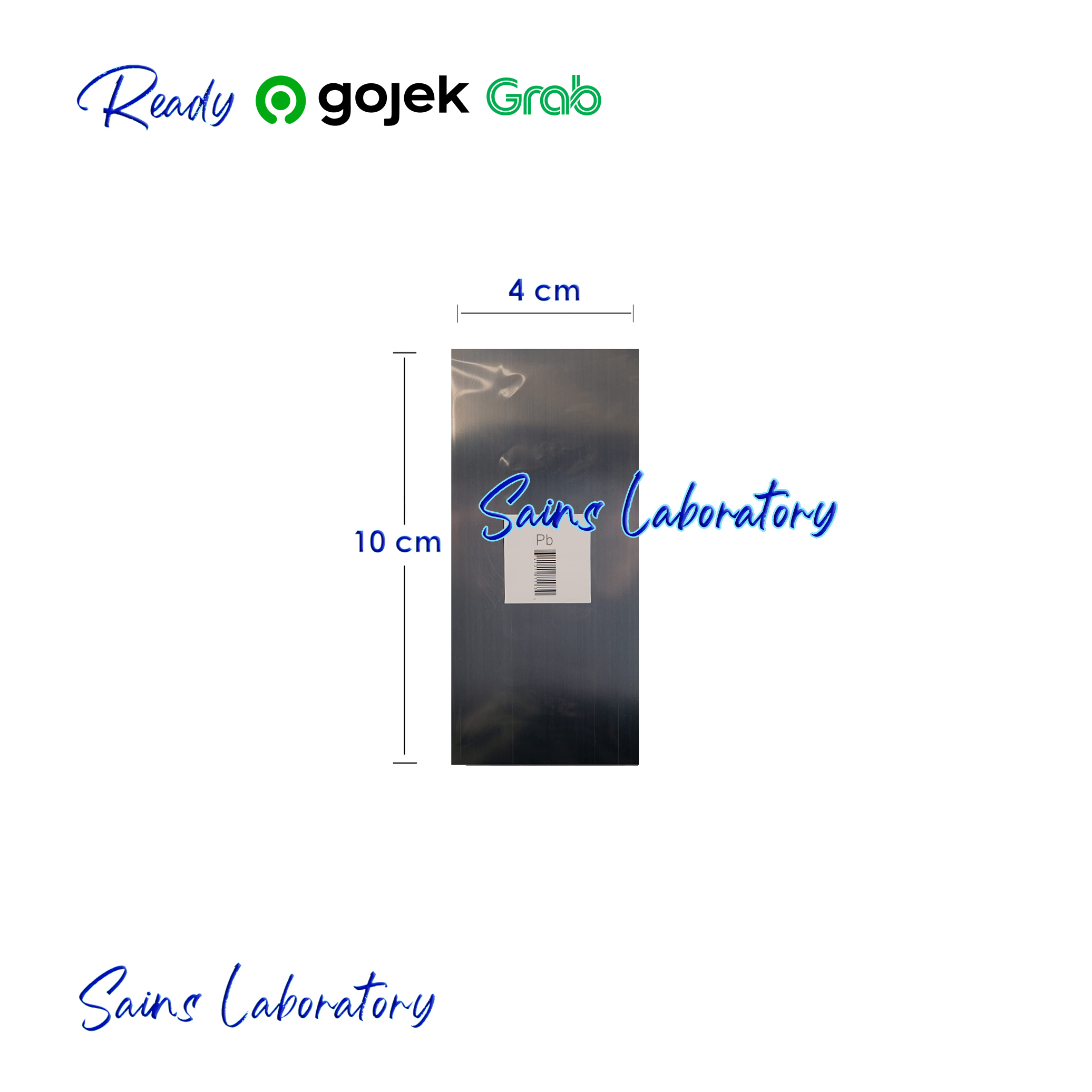 Elektroda Timbal (Pb) Logam Plat Lempeng Lead Plate Elektrolisis 1 Pcs ...