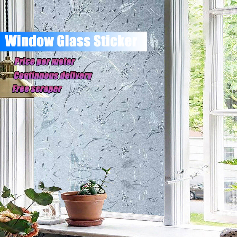 45/60/90x200cm Frosted Window Film Privacy Window Stickers Self ...