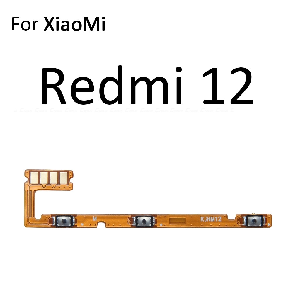 Switch Power ON OFF Button Flex Cable Parts For Xiaomi Redmi 12 12C 13 ...