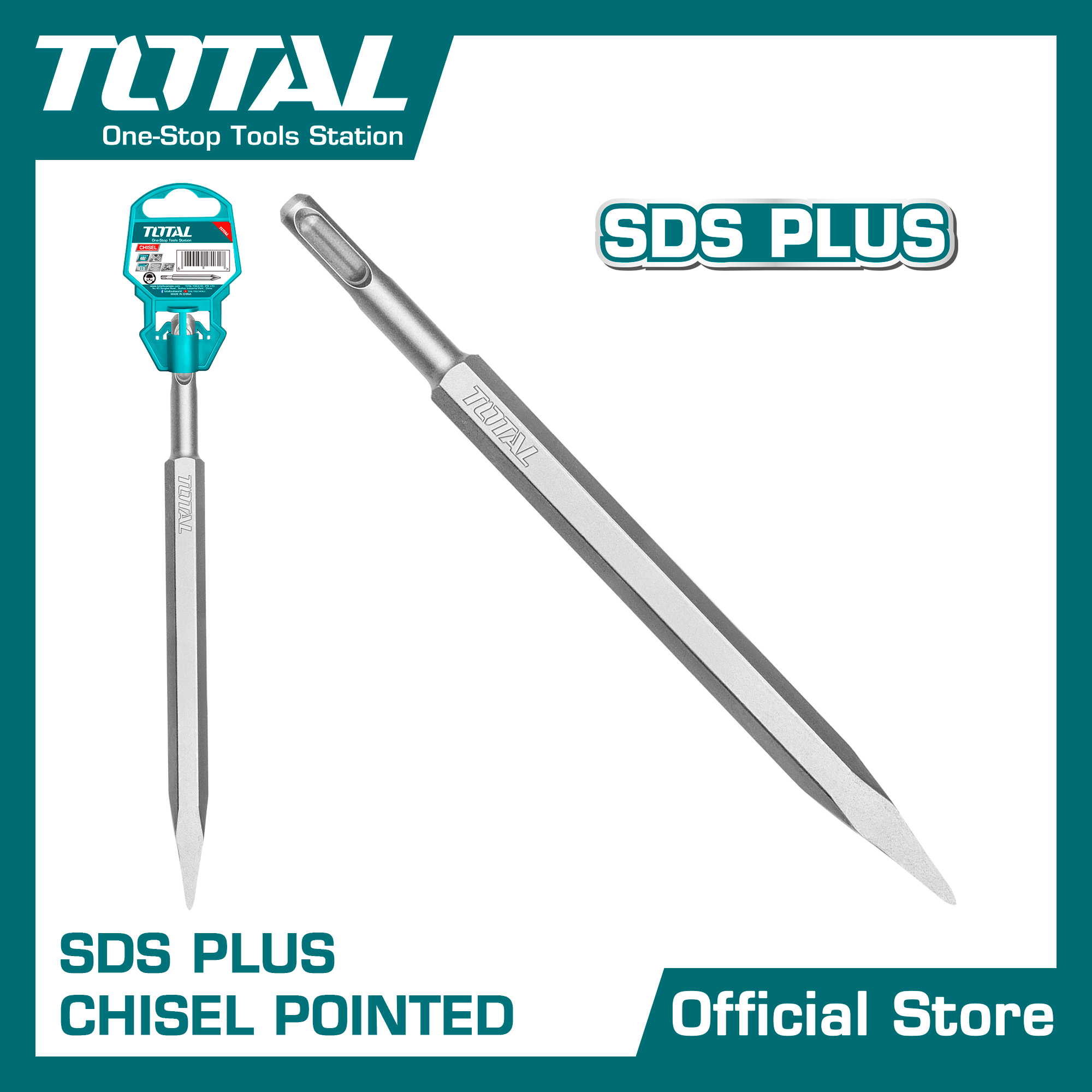TOTAL TAC1511141 SDS plus chisel 14X250mm | Lazada PH