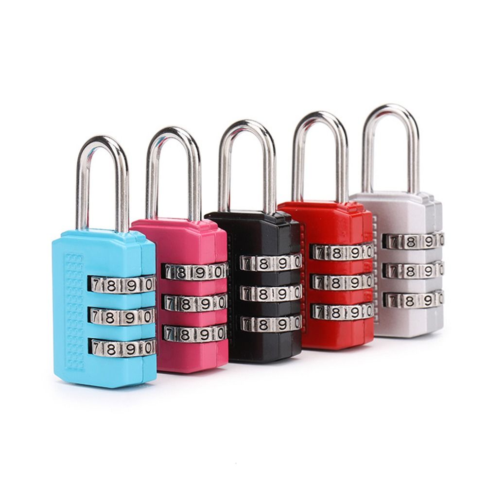 Practical Mini Number Lock Durable Solid Color Password Lock 3 Digit ...