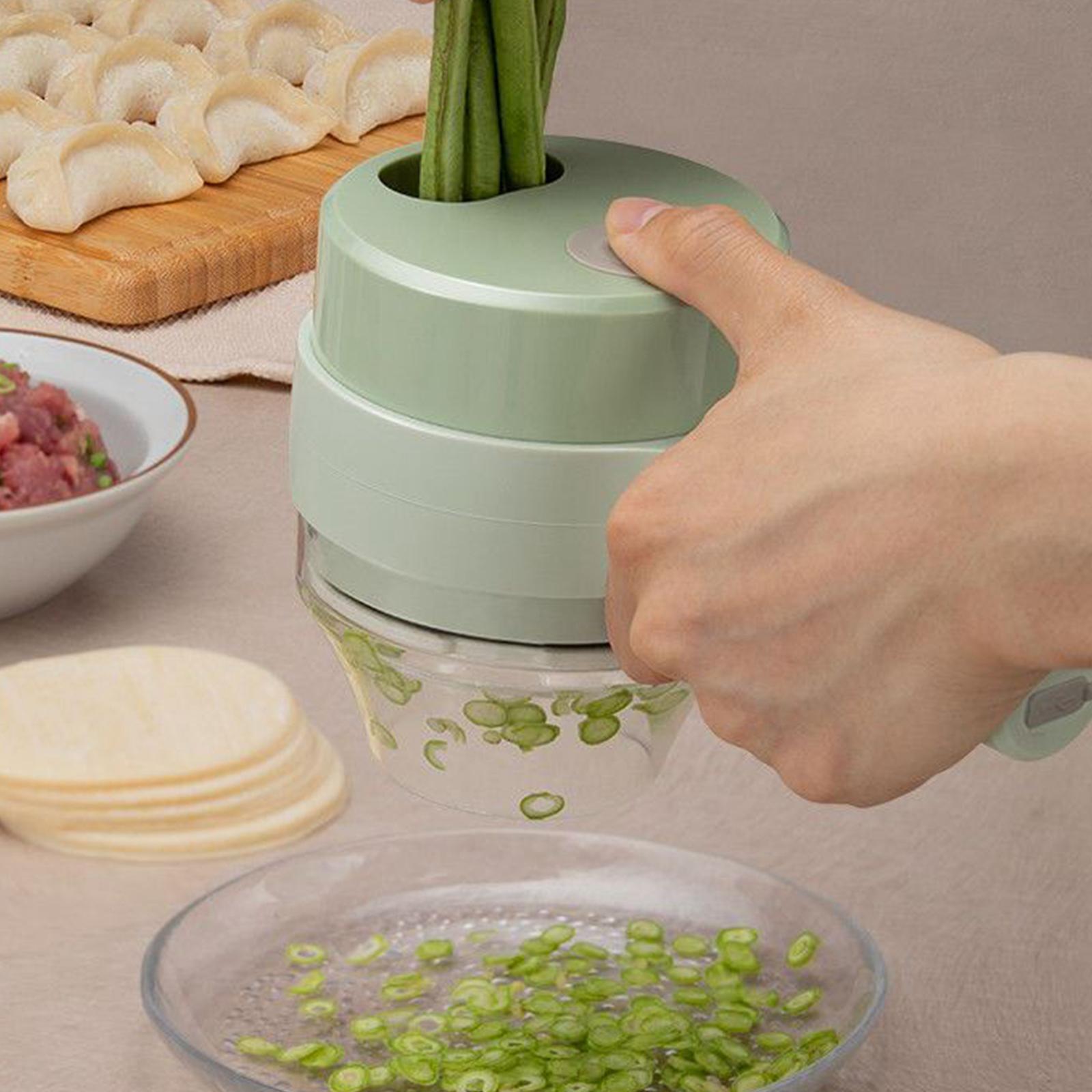 Usb 4-In-1 Handheld Rechargeable Vegetable Chopping Machine Ginger ...