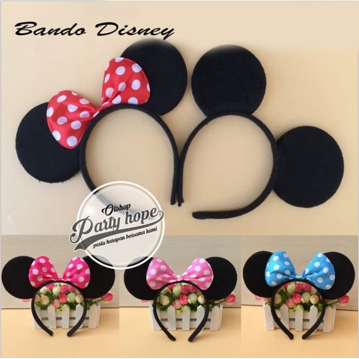 Bando Minnie Mouse / Head Band Minnie Mouse / bandana disney mouse ...
