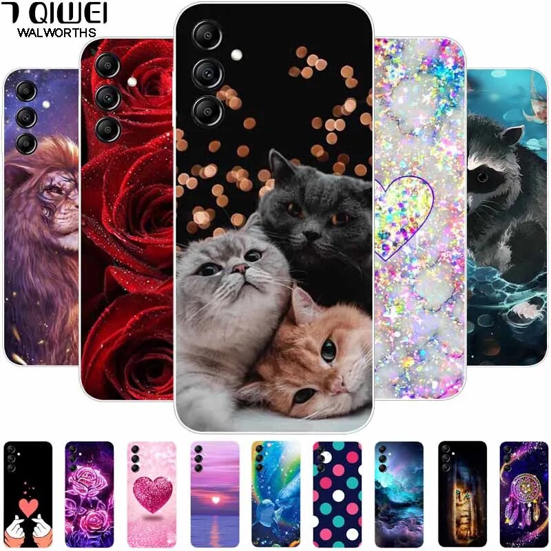 For Samsung Galaxy A25 Case Silicone Print Space TPU Soft Cover Shell ...