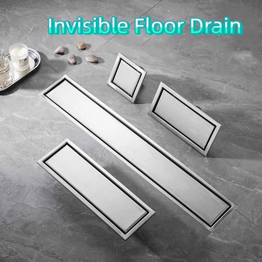 Easy Installation 304 Stainless Steel Invisible Floor Drain Quick ...