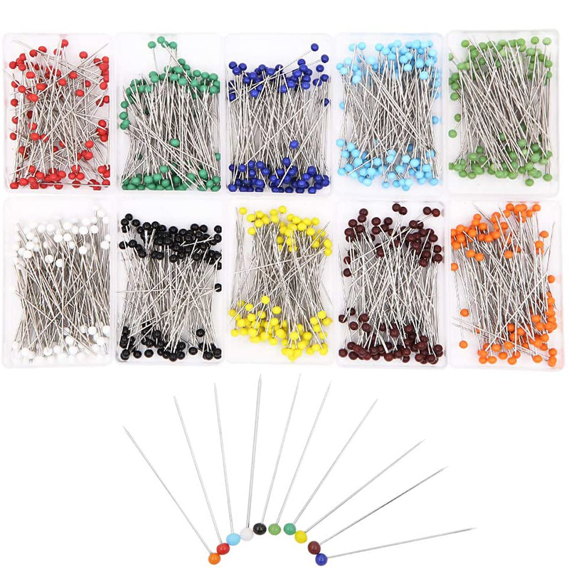 100pcs Sewing Pins Dressmaking Pins Glass Pins Patchwork Pins For Diy ...