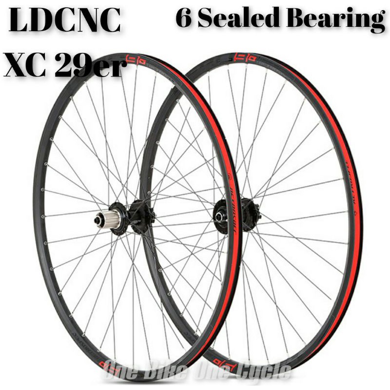 LDCNC XC 29er 6 Sealed Bearing MTB Wheelset Multi Converter Function QR ...
