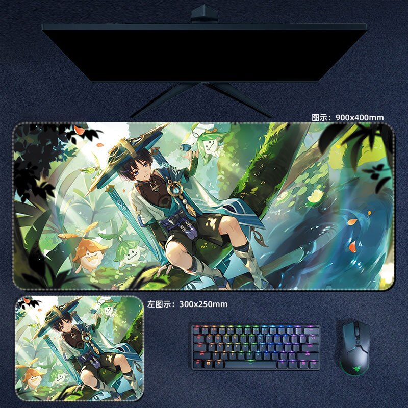 Scaramouche Wanderer Balladeer Mouse Pad Genshin Impact Mousepad ...