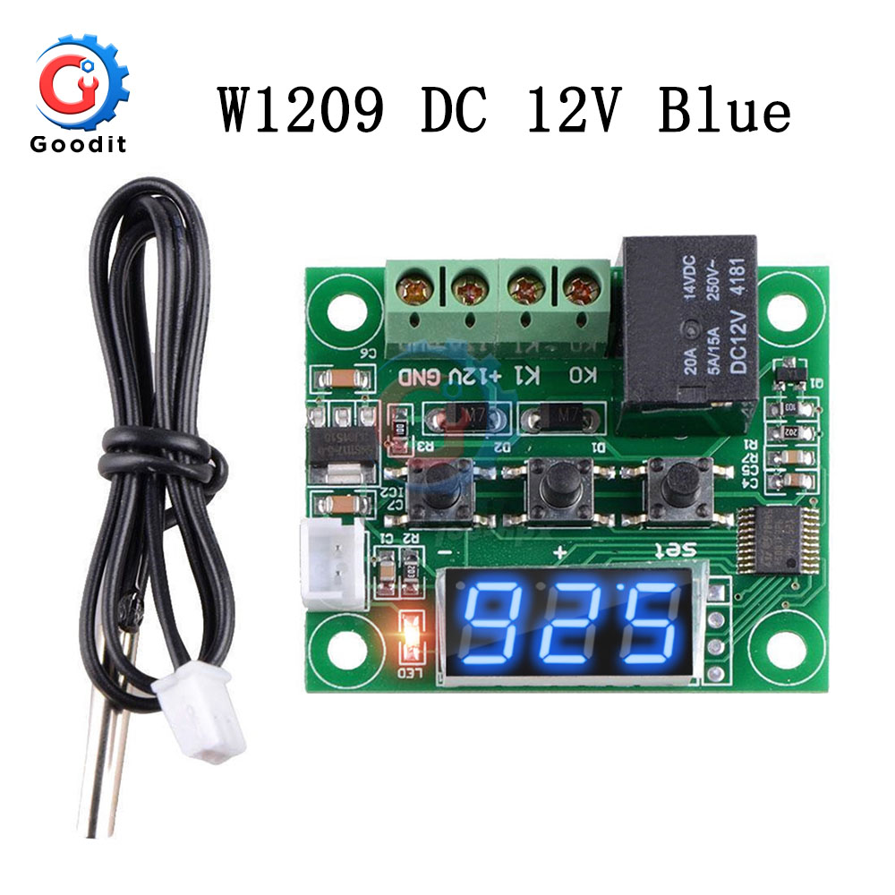 2025 【0ddf02d4】W1209WK W1209 DC 12V AC 220V Digital Thermostat ...