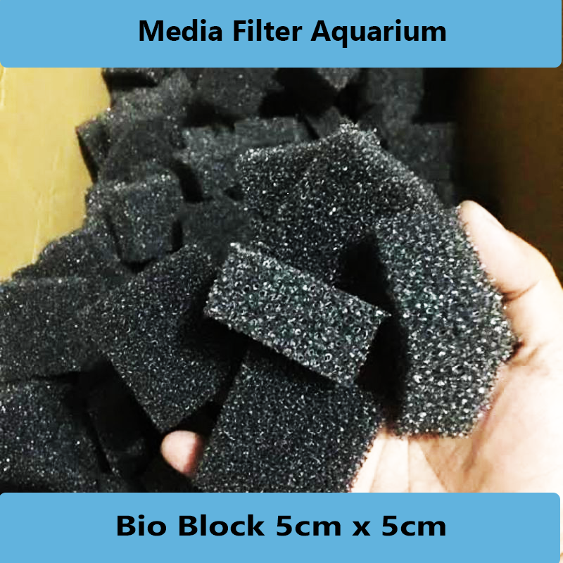 Bio Blox Filter Aquarium Penjernih - BioBlok Filter Foam 5x5x3cm ...