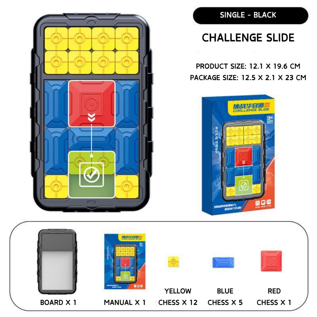 Challange Slide Hua Rong Road Sliding Puzzle Logical Thinking Game ...