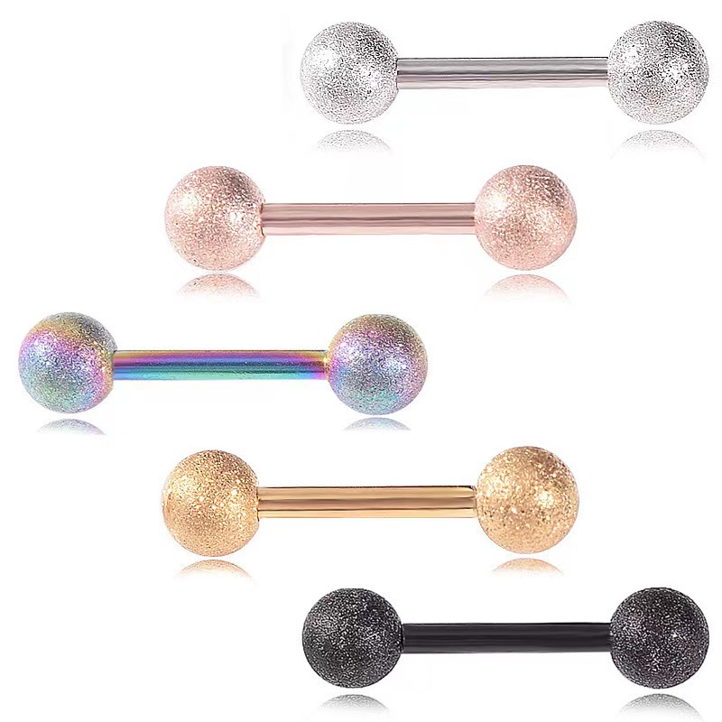 Frosted Lip Nail Tongue Nail Ear Bridge Industrial Rod | Daraz.pk
