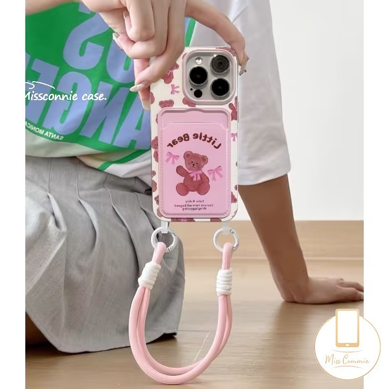 Creative Dual Tether Wallet Card Slot Case Compatible for IPhone 16 11 ...