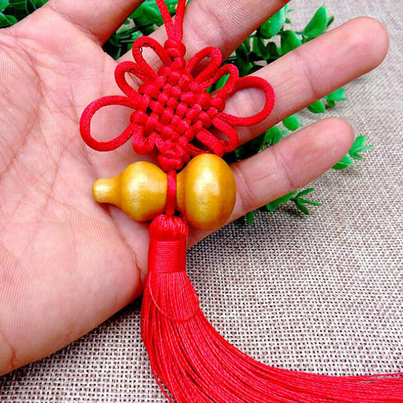 1Pc Lucky Charm Chinese Knot Feng Shui Gourd Pendant Car Home ...