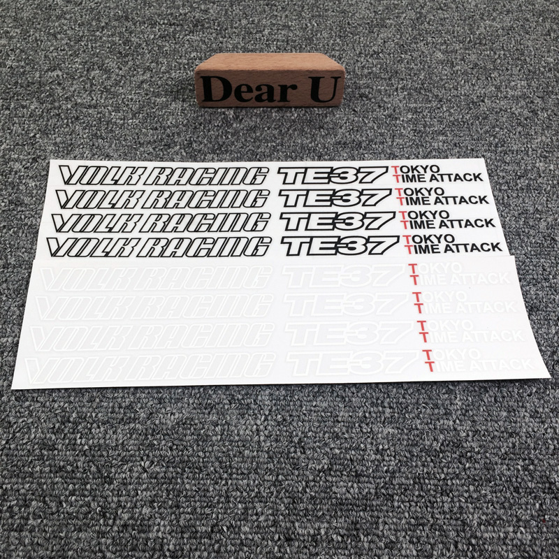 【Divine Spot】JEAZEA Reflective 4Pcs/Lot Volk Racing STE37 Sticker Decal ...