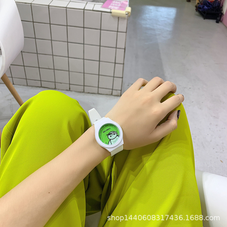 【Essential Good Item】Cartoon-style Big White Children's Watch for Girls ...