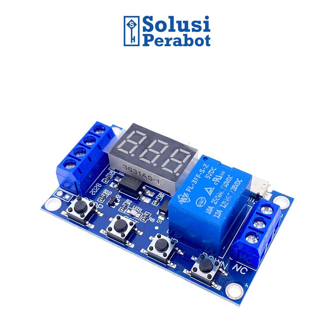 Relay Timer Display 4Tombol SP / Module Switch Control Delay Time DC 6V ...