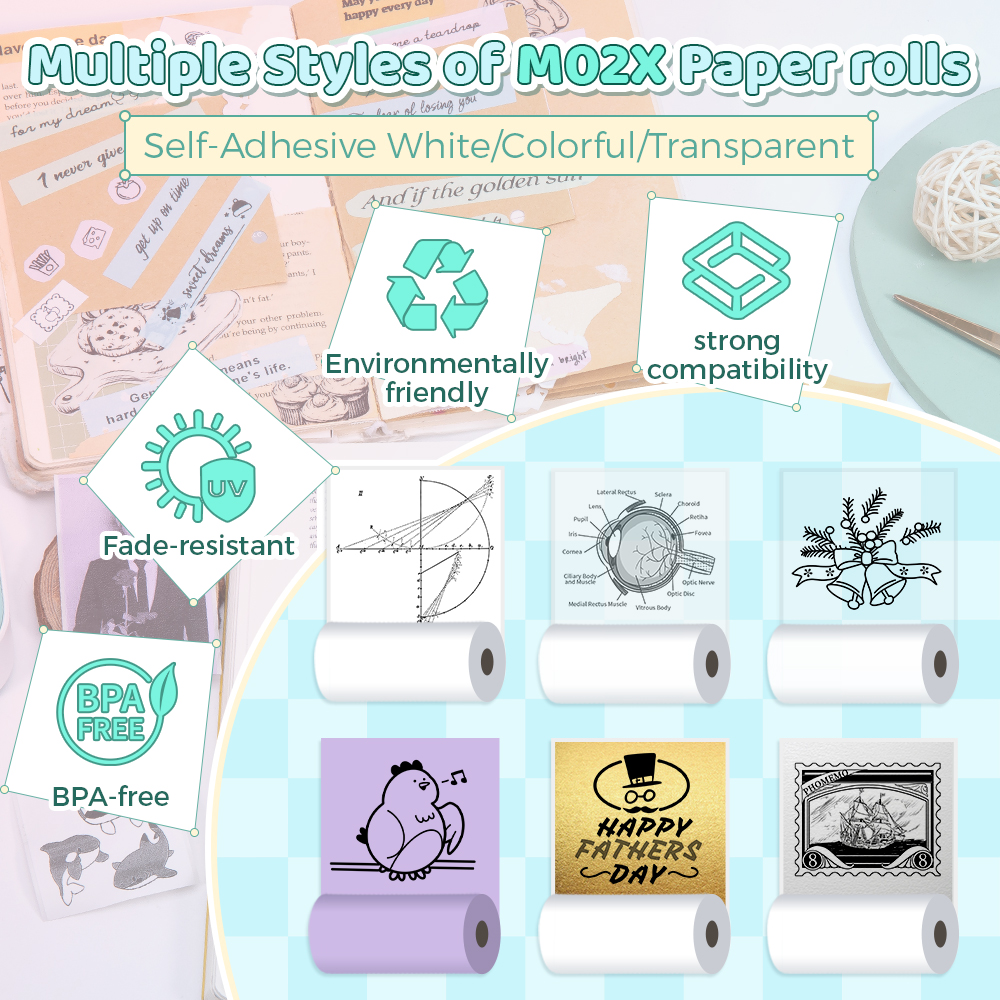 【Worth-Buy】 Phomemo M02X Portable Mini Thermal Printer Wirelessly ...