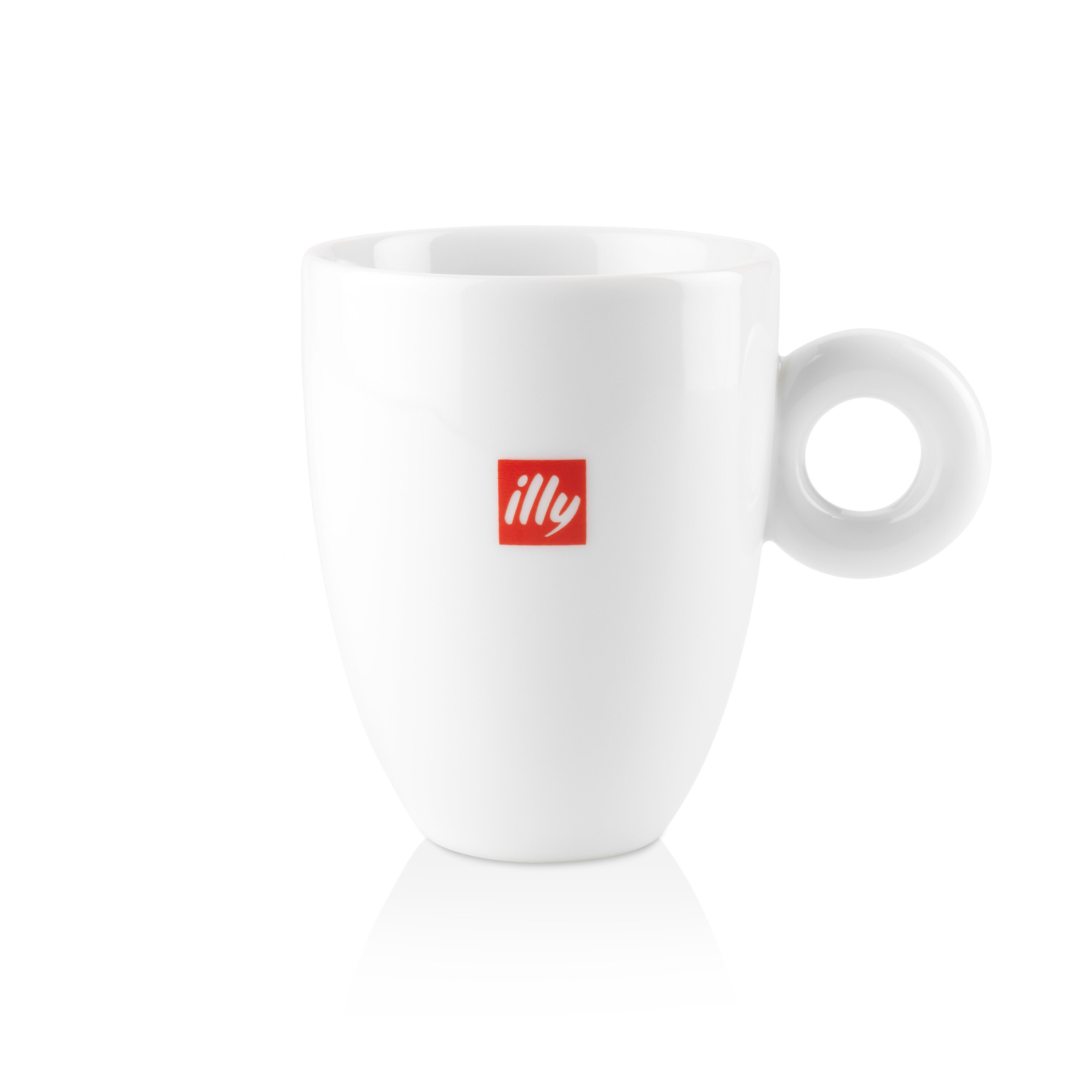ILLY แก้วกาแฟเซรามิกคาปูชิโน่พร้อมจานรอง พิมพ์โลโก้ ILLY - ILLY - ThaiPick