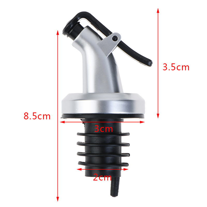 3pcs Stainless Steel Wine Bottle Stopper Liquor Bottle Pourer Stopper ...