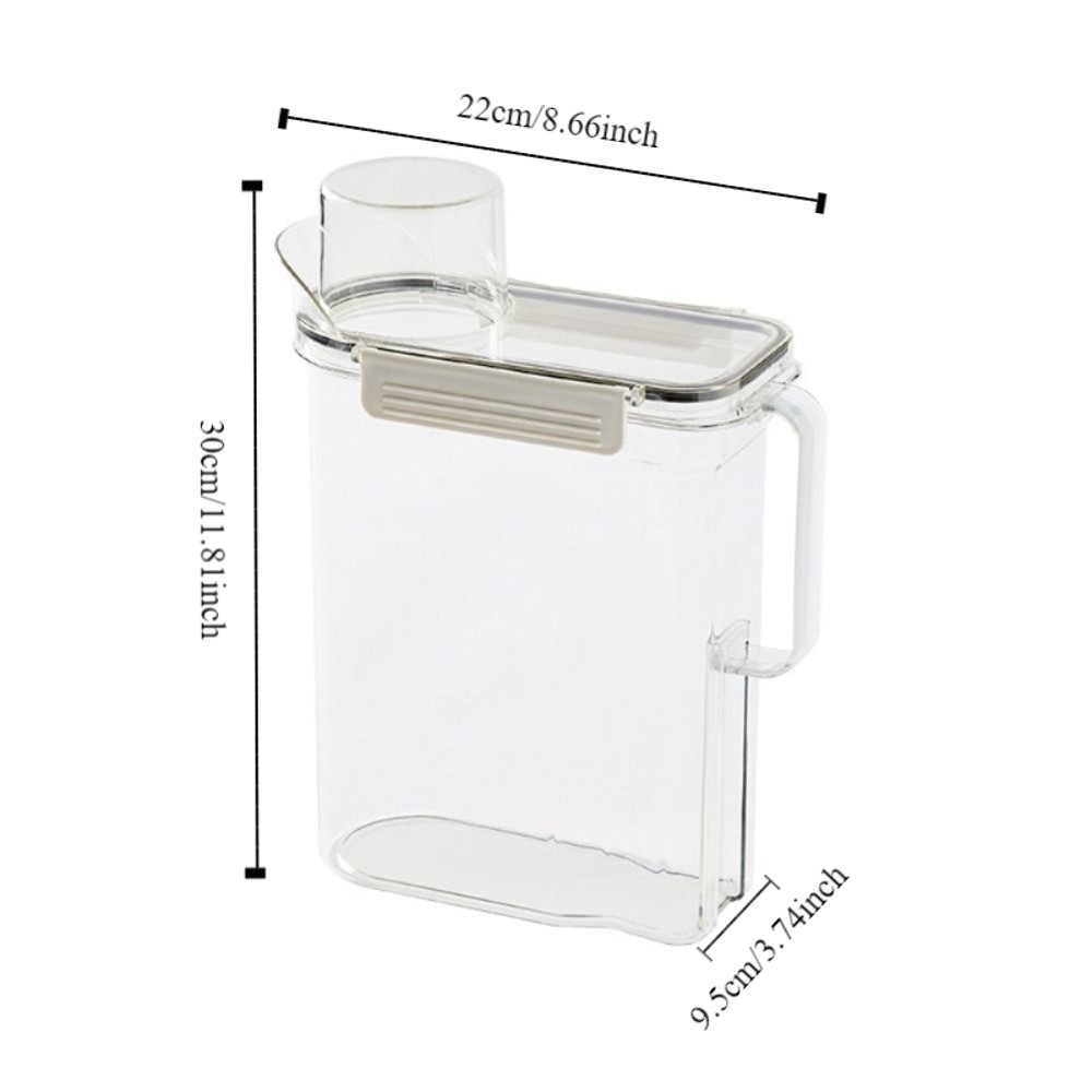 Washing Liquid Container 3L Laundry Detergent Dispenser Transparent ...