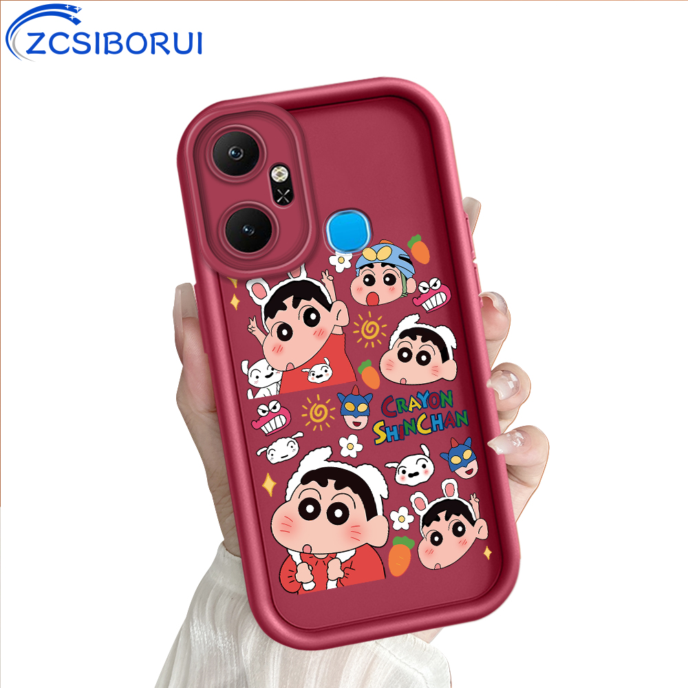 ZCSIBORUI for Infinix Smart 6 Plus Back Cover Cartoon Small New Dynamic Superman Cute Pattern ...