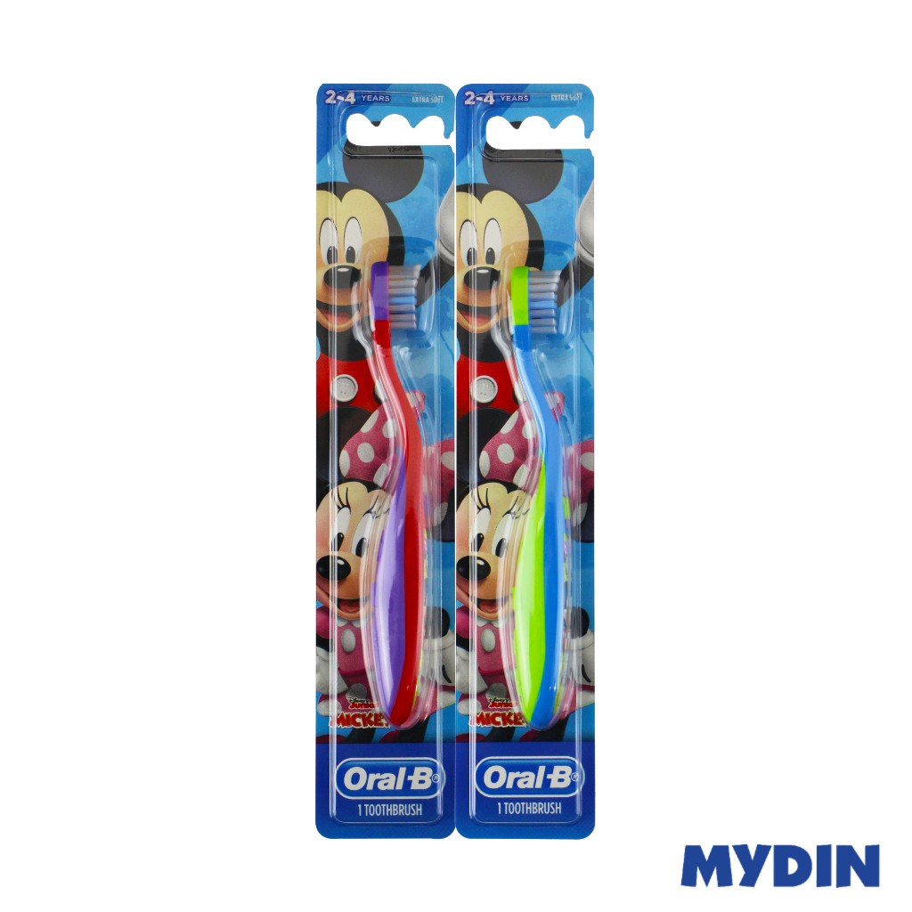 Oral B Stages 2-4 Years Kids Toothbrush Extra Soft Mickey & Minnie ...