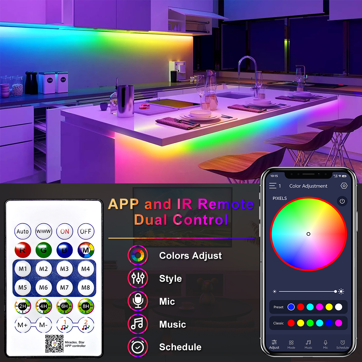 【HOT】 1-5M 5V RGB Neon Strip Light Waterproof Rgb Led Strip Lights ...
