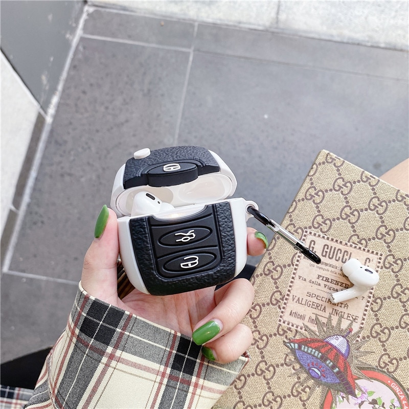 Cute car key Case For Apple Airpods Pro Cover Silicone Earphone Case ...