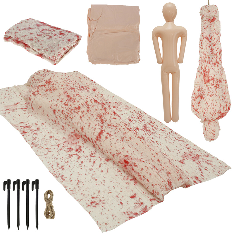 ILADA Dinning Halloween Decorations Dead Victim Props 4.92ft Dead Body ...
