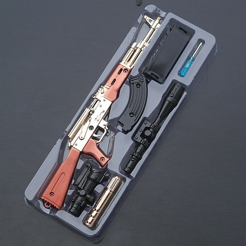 Model Toy High Quality Hot Mini Keychain AKM Mental Sniper Gun PUBG Gun ...