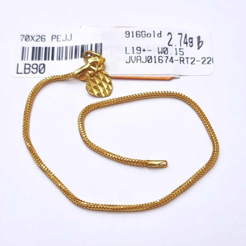 RANTAI TANGAN PDR (PADU) EMAS 916 TULEN 2g-10g UP | Lazada