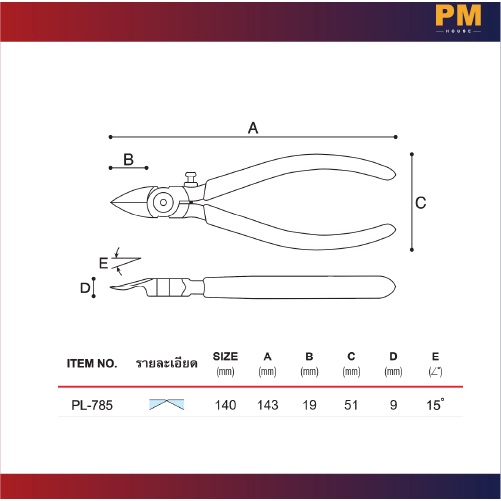 KEIBA คีมตัดพลาสติก | Lazada.co.th