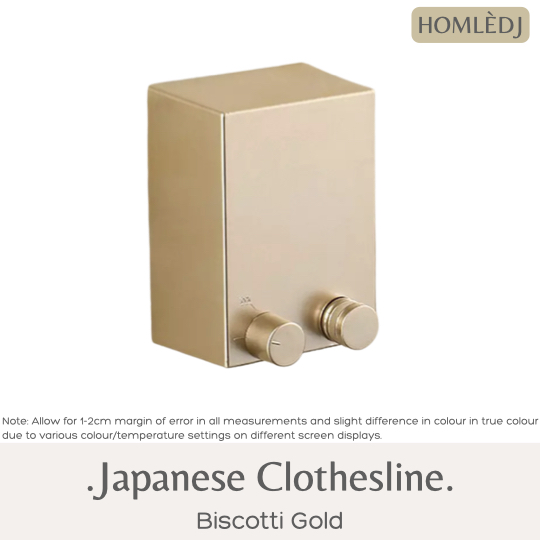 HOMLÈDJ Japanese Clothesline | Retractable Stainless Steel Rope | Wall ...