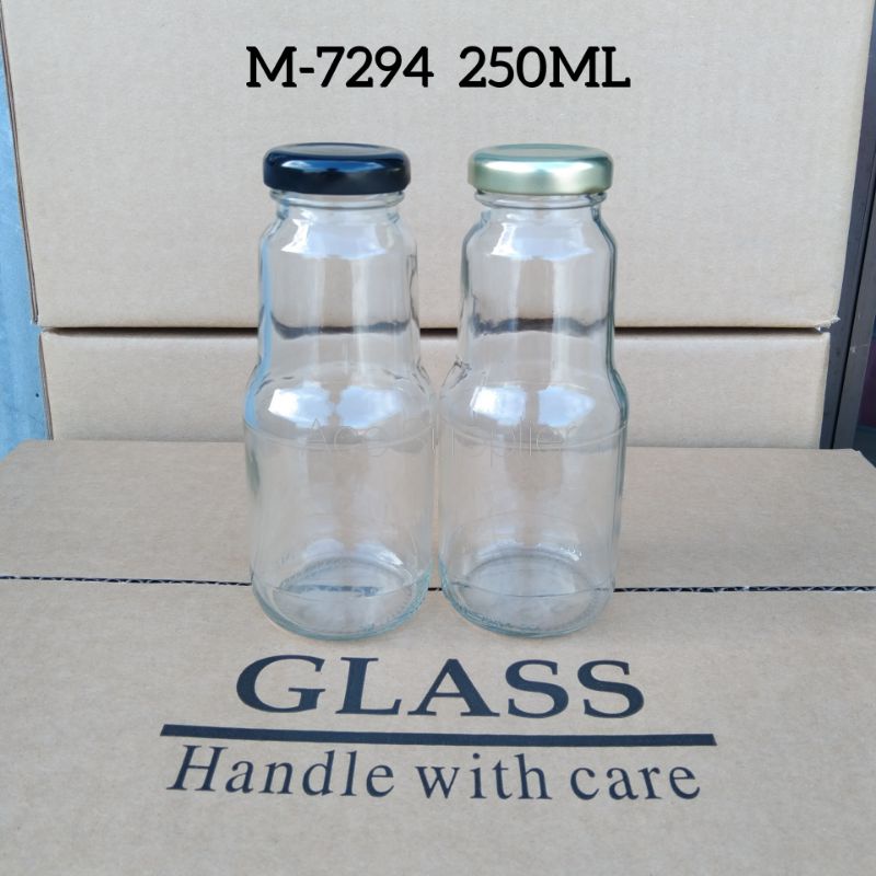 M7294 250ml Glass Bottle sold per box of 12pcs & 24 pcs with free ...