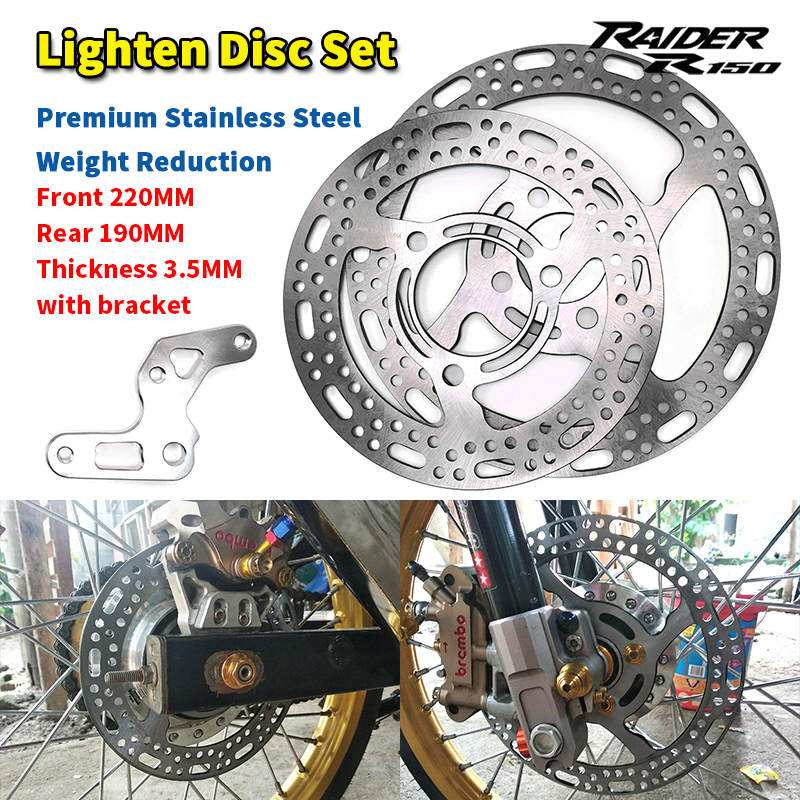 PMShop Raider 150 Lighten Disc Set With Bracket For Raider150 Carb ...