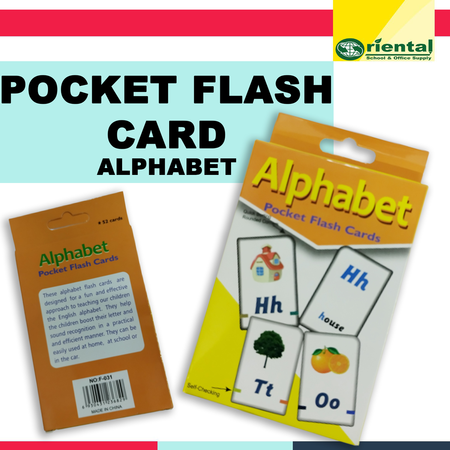 Pocket Flash Cards Alphabets - Letters, Words and Pictures in 1 set of Flashcards - Fun Way to ...