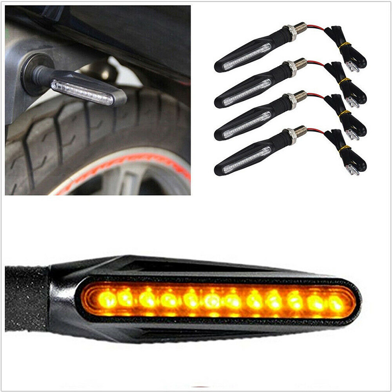 Universal Motorcycle Motorbike LED Turn Signal Indicator Binker Lamp ...