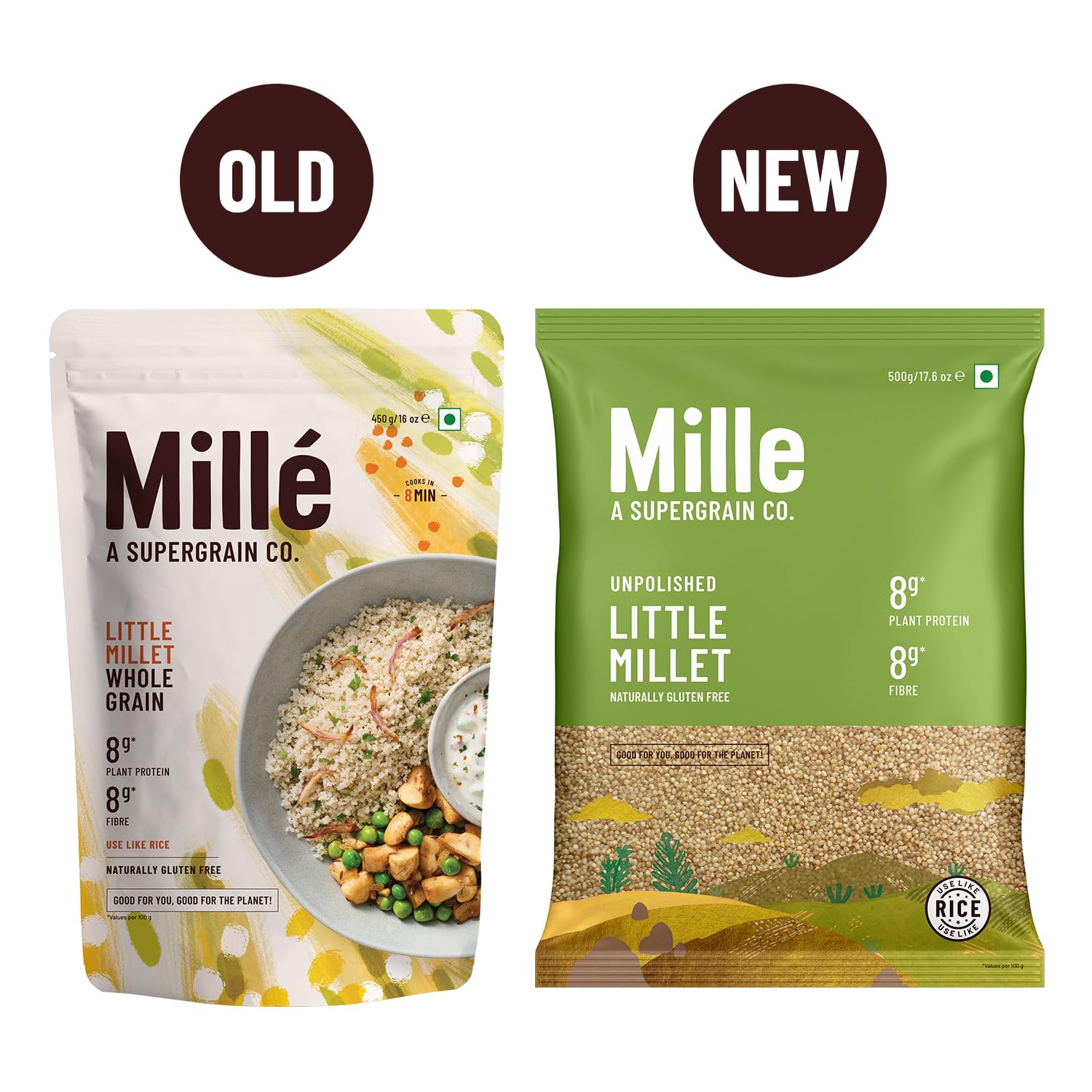 Mille Little Millet Whole Grain | Kutki | Gluten Free | No Chemicals ...