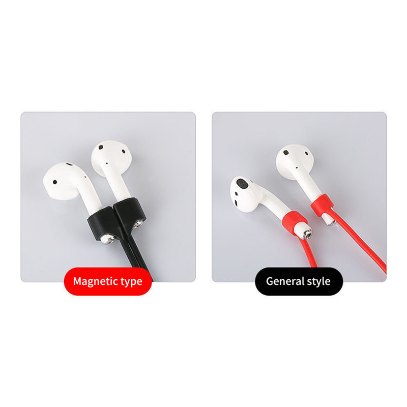 Magnetic Anti-Lost Silicone Earphone Rope Holder Cable For Apple ...