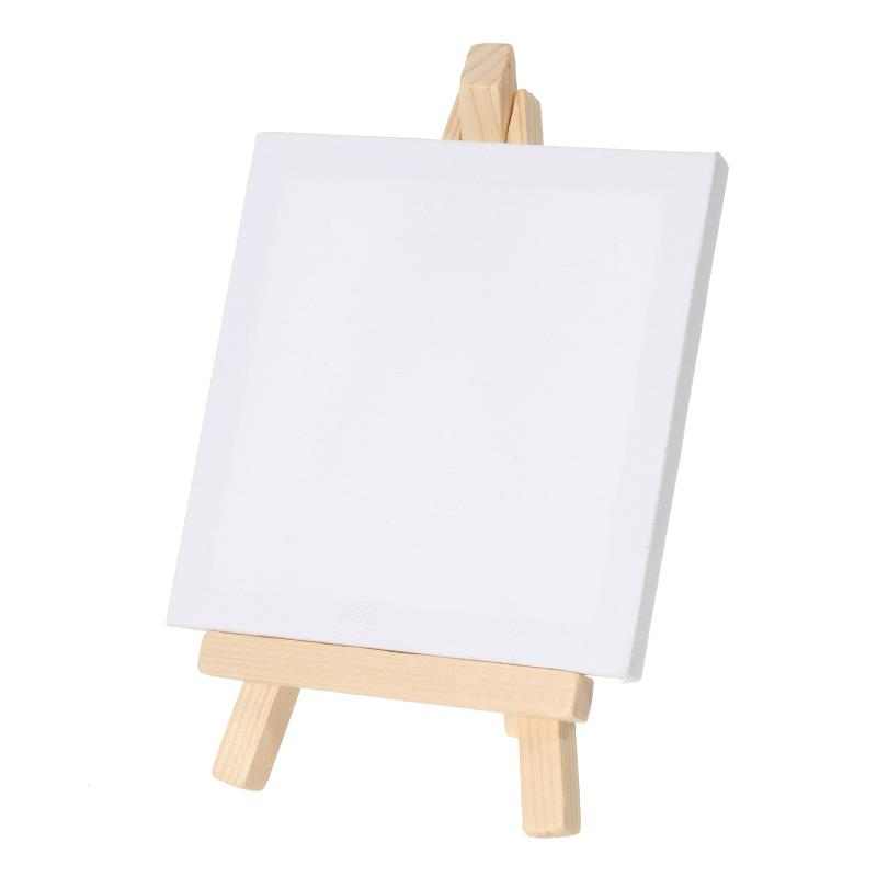 12pcs Artists 5 inch Mini Easel +3 inch x3 inch Mini Canvas Set ...
