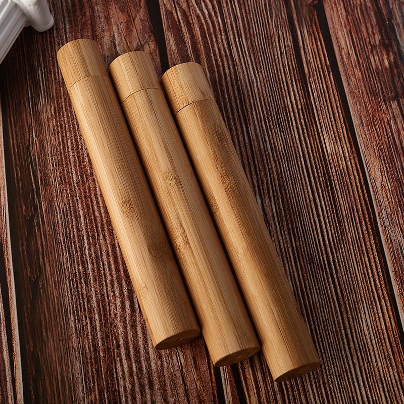Natural Eco Friendly Bamboo Toothbrush Travel Case Reusable Bamboo ...