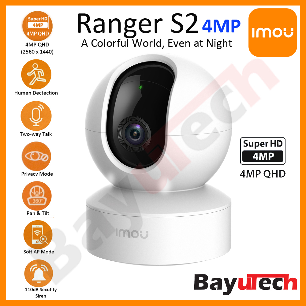 ♒Dahua Imou Ranger S2 2MP 4MP REX 2D 3D 5MP PTZ Wireless CCTV IP Camera ...