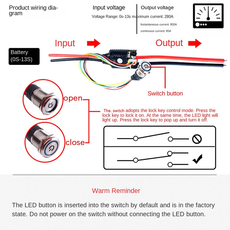 FLIPSKY Electric Skateboard 280A 13S Anti Spark Switch Pro for EBike ...