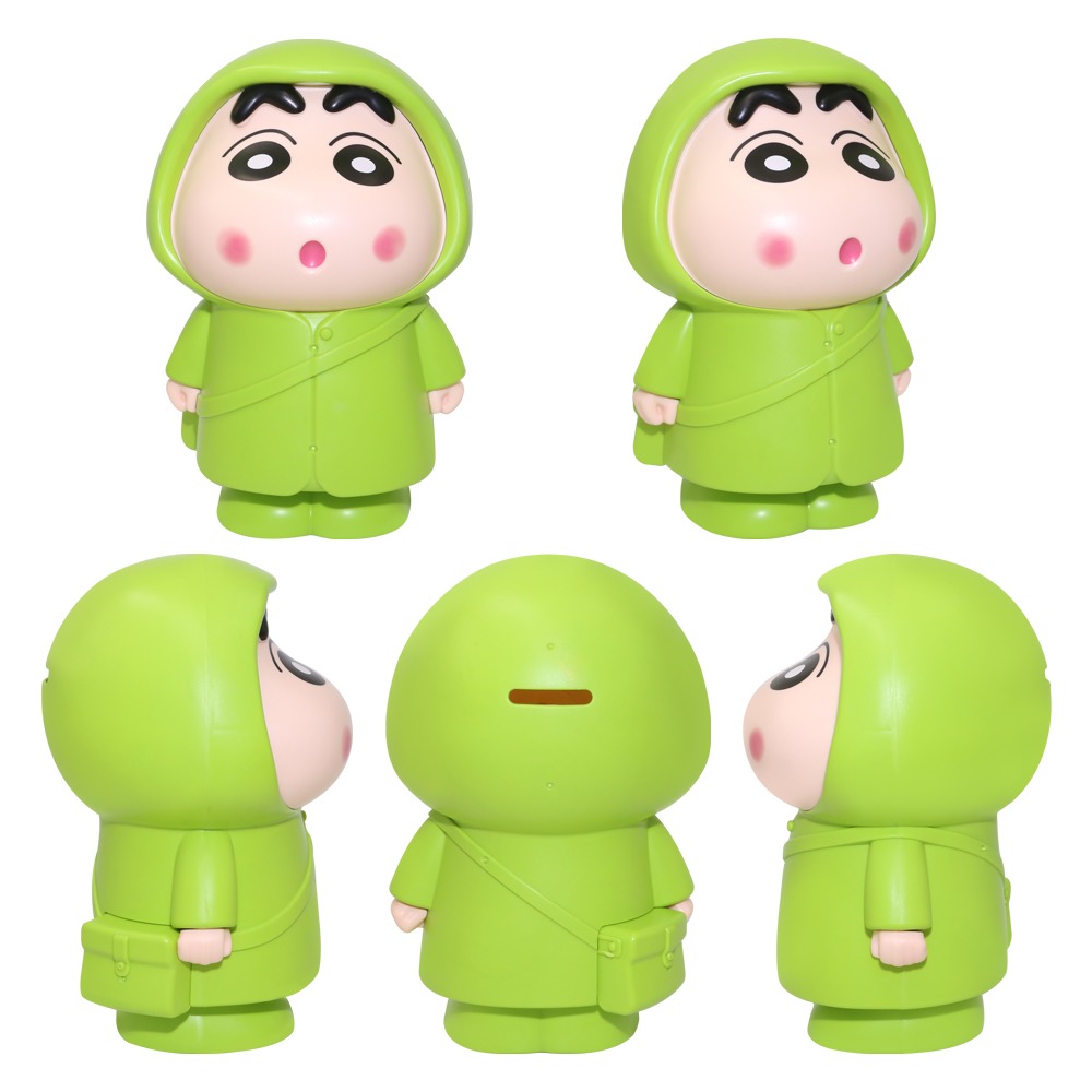Creative Green Raincoat Crayon Shin-chan Savings Decorative Crayon Shin ...