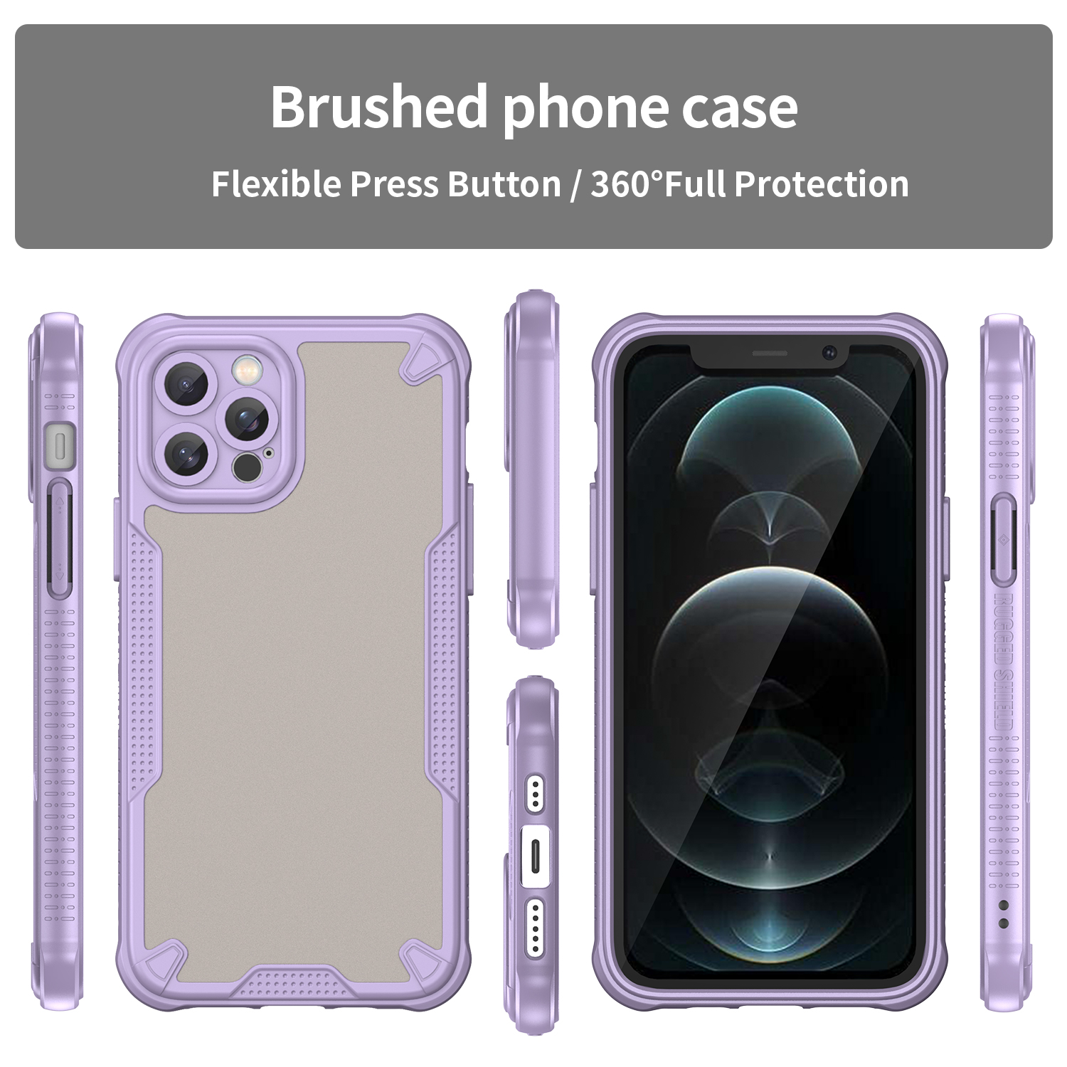 IPhone 12 Pro Waterproof and Shockproof Frosted Phone Case | Daraz.com.bd