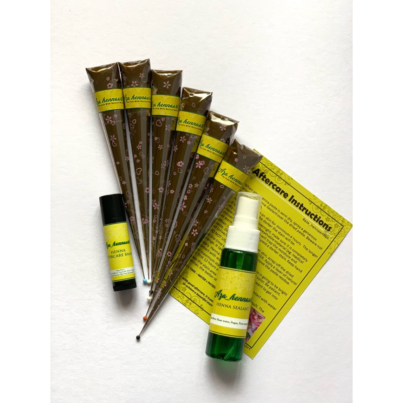 【ready stock】 Natural Henna set , Set lengkap inai daun | Lazada