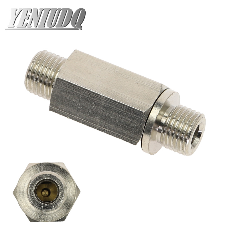 Pneumatic Check Valve Hexagonal Copper Nickel Plated Male Female Thread ...