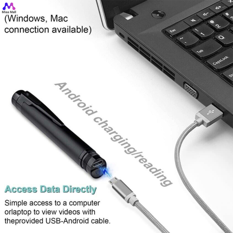 W10 Nanny Spy Pen Camera 75min 1080p 30fps Video Recording With Loop ...