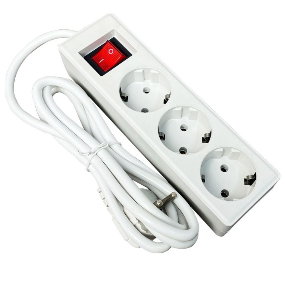 PVC AC Outlet Multiple Sockets European Standard Surge Protector ...